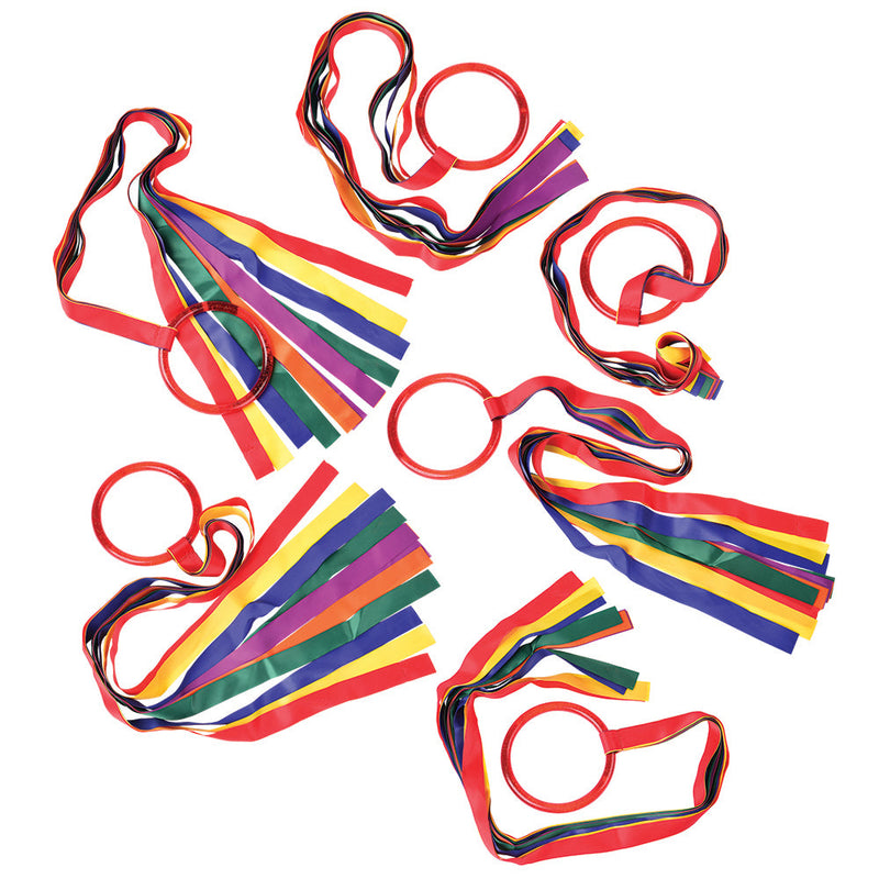 Dancing Ribbons for Kids | Set of 6 Colorful Streamers with Easy-Grip ...